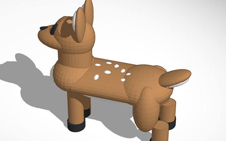 3D design pencill deer | Tinkercad