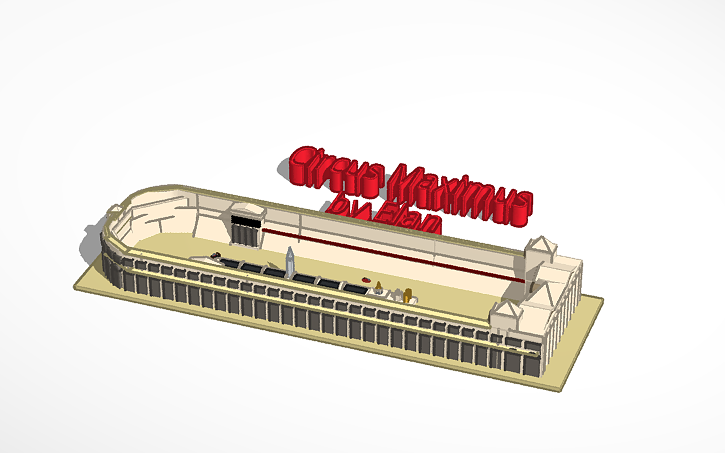 3D design Circus Maximus - Tinkercad