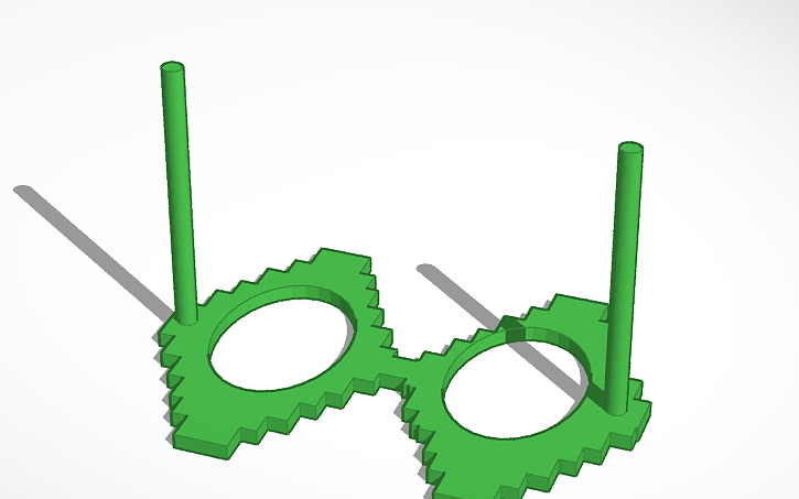3D design Jake's glasses - Tinkercad