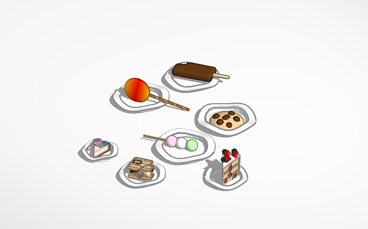 3D design Desserts mega collab! - Tinkercad