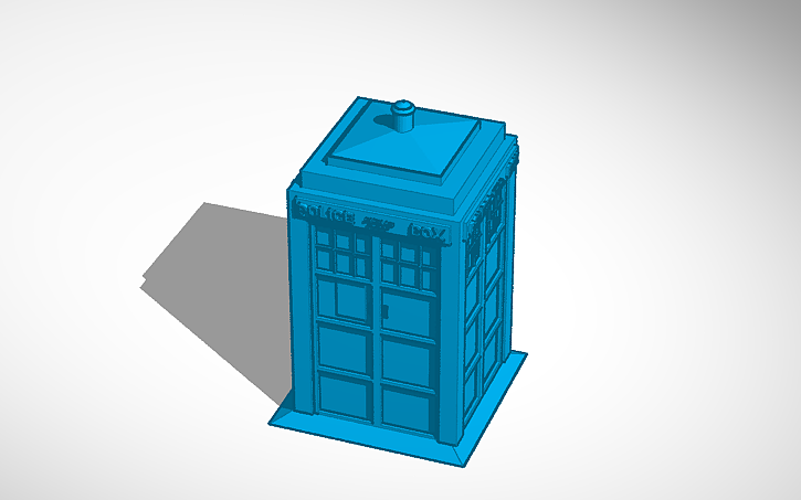 3D design Tardis - Tinkercad