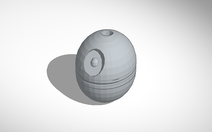 3D design Red Death Star - Tinkercad