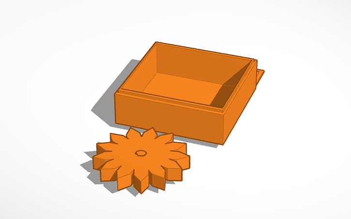 3D design FRH box flower | Tinkercad