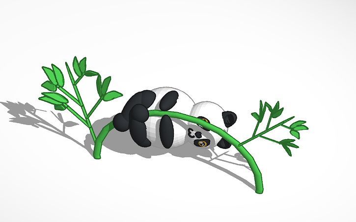 3D design panda - Tinkercad