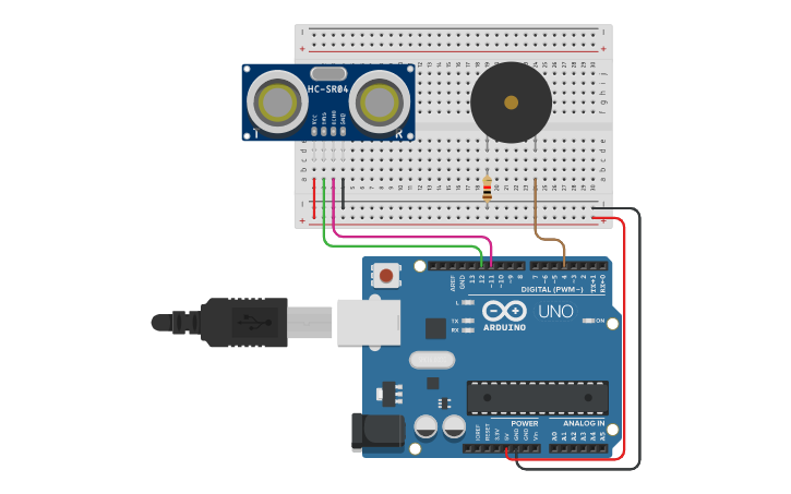 Circuit design Buzzer, Piezo o Parlante - LÓPEZ PONZO | Tinkercad
