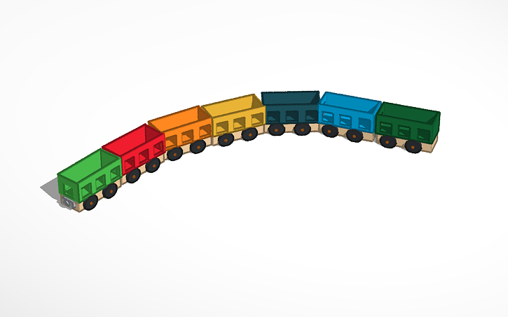 3D design train project. - Tinkercad