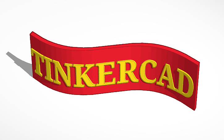 3D design Adding Text to a curved surface - Tinkercad