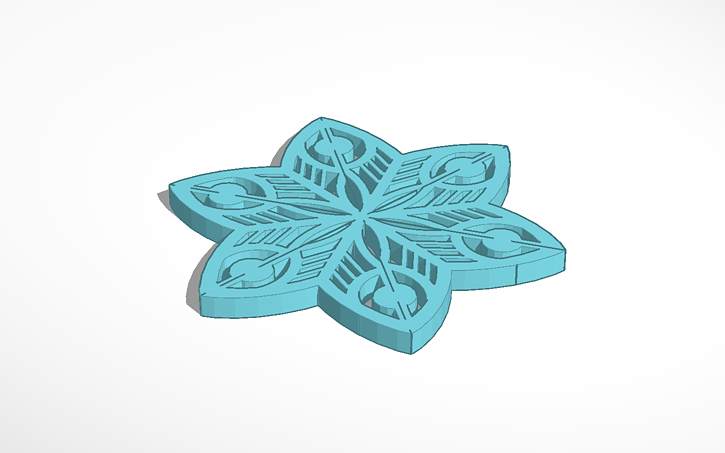 3D design Snowflake - Tinkercad