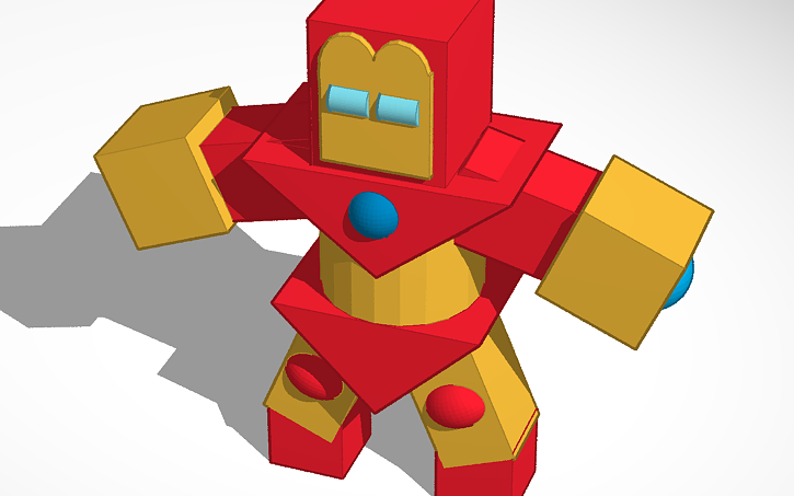 3D design Iron Man - Tinkercad