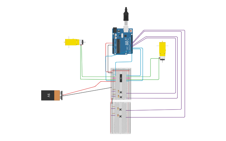 Circuit Design Motor Tinkercad