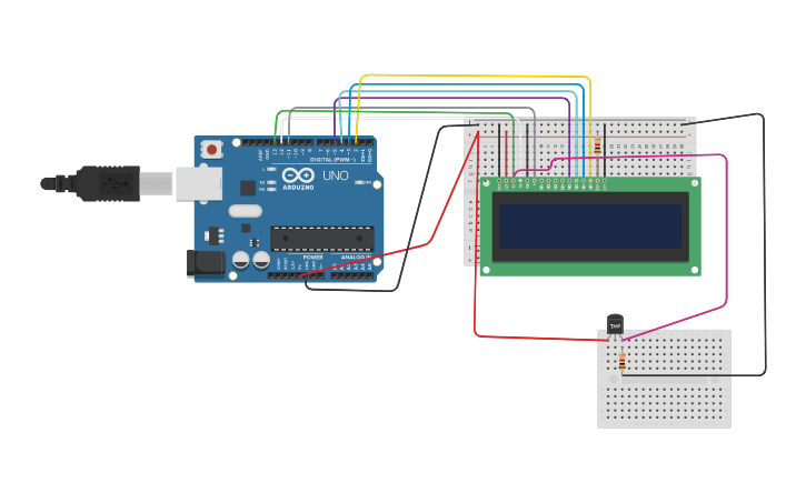 Circuit Design Temp Meter Tinkercad