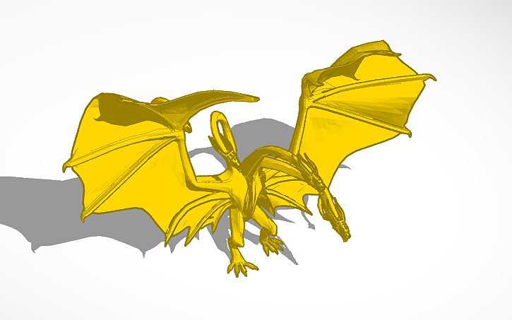 3D design King Ghidorah - Tinkercad