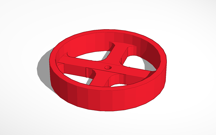 3D design Basic Wheel 3mm shaft - Tinkercad