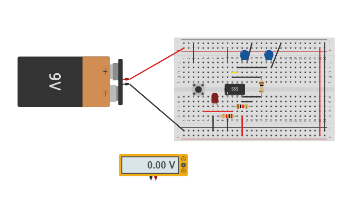 Circuit Design 555 Timer Button Tinkercad