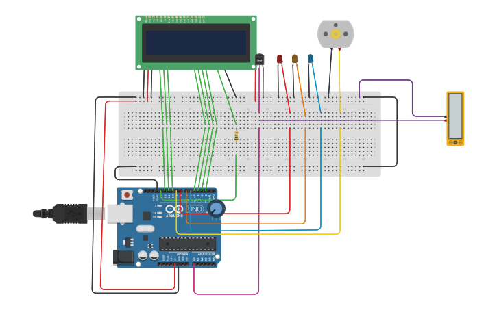 Circuit design Internet of things course project | Tinkercad