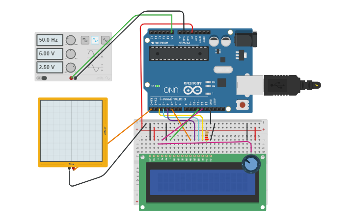 Circuit design DSM Concept (1st order)(Trapezoidal Int) - Tinkercad