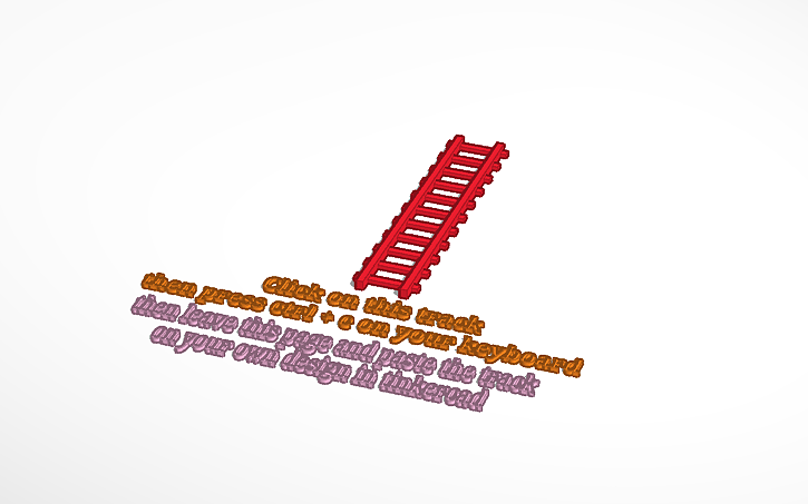 3d Design Railroad Track Tinkercad