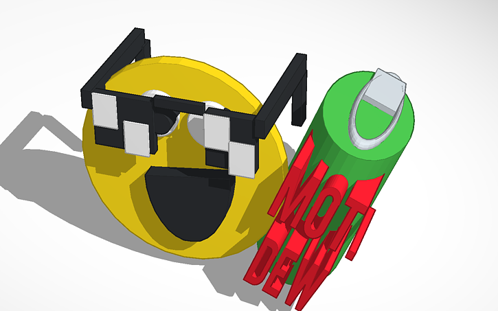 3D design mlg epic face! - Tinkercad