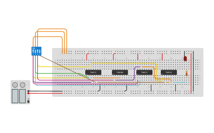 Circuit design Question#01 Mid-Term(2017-BCS-018) | Tinkercad