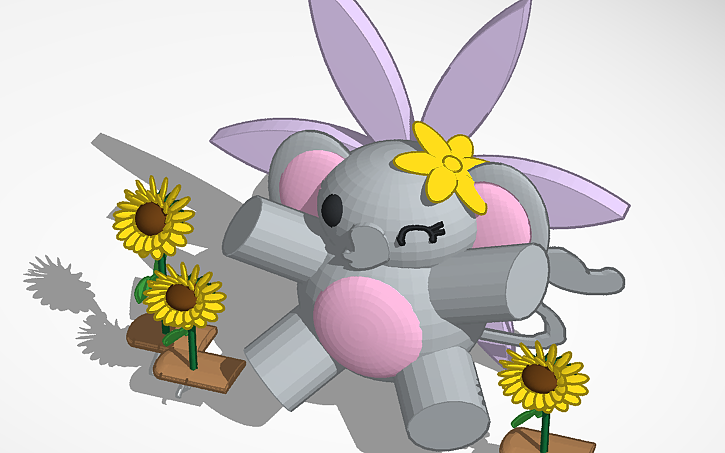 3D design Ellie the Elephant - Tinkercad
