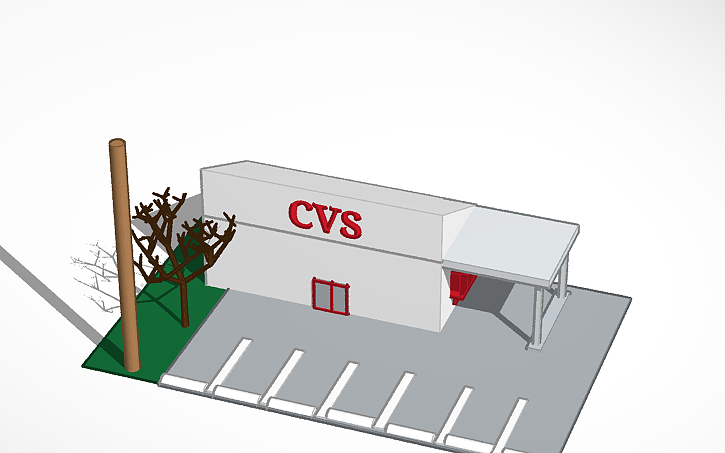 3D design CVS Pharmacy - Tinkercad