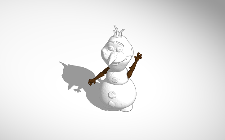 3D design Frozen Olaf (Waving) [original artist: -(I lost their page ...