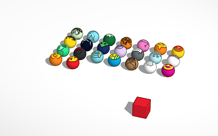3D design Funny Balls - Tinkercad