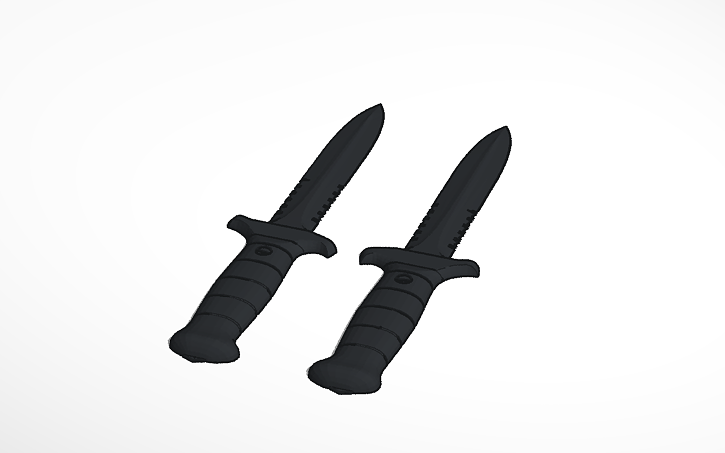 3D design Cs-Go Default CT Knife (Sliced) - Tinkercad