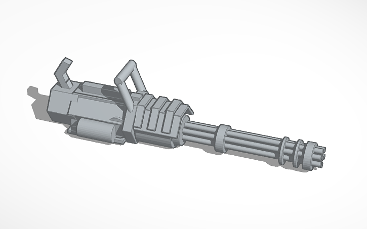 3D design airsoft minigun 2.0 - Tinkercad