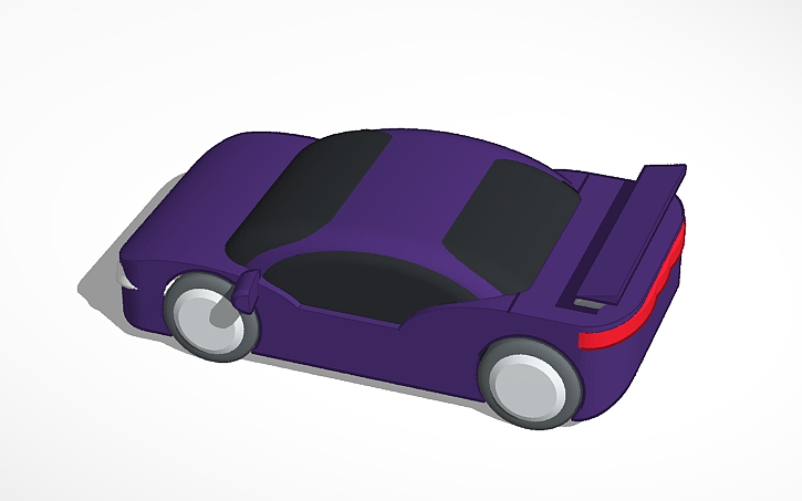 3D design sports car - Tinkercad