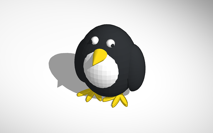 3D design penguin - Tinkercad