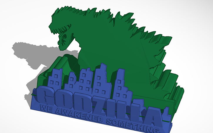 3D design Godzilla the awakening | Tinkercad