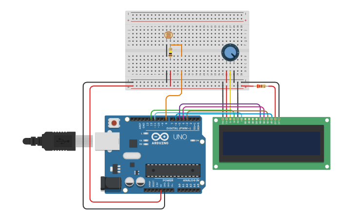 Circuit design lifi - Tinkercad