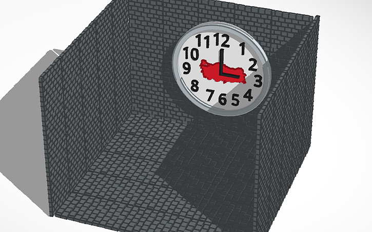 3d Design Clock Tinkercad