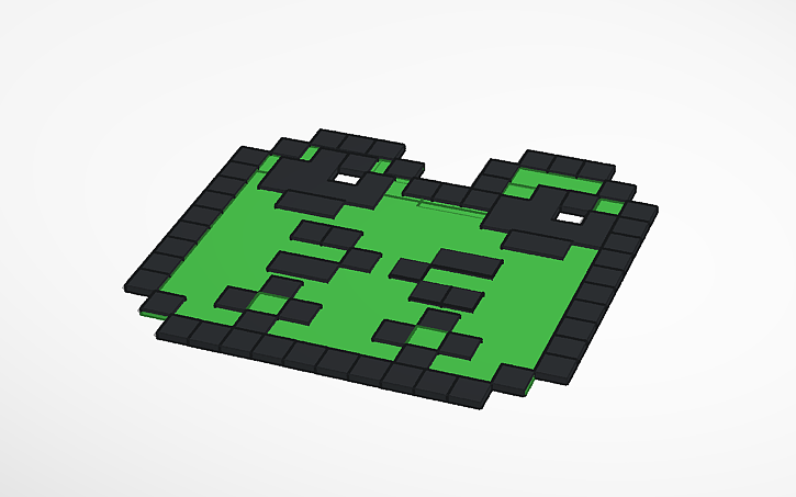 3D design pixel art - Tinkercad