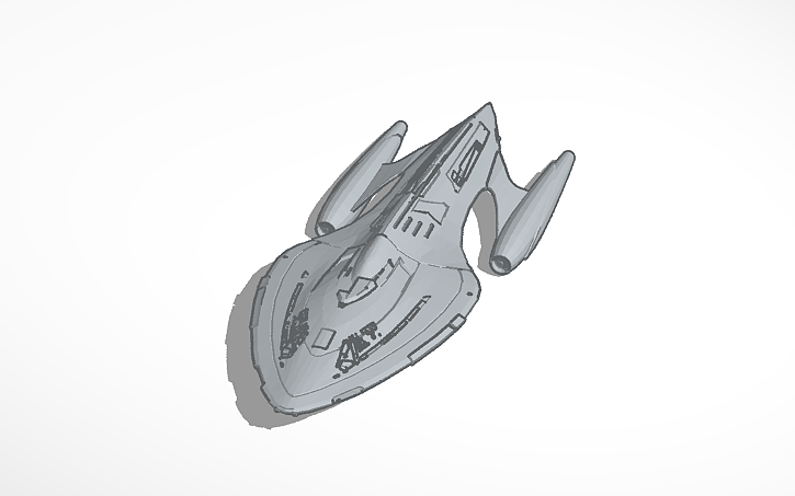 3D design Copy of Emissary Class Starship | Tinkercad