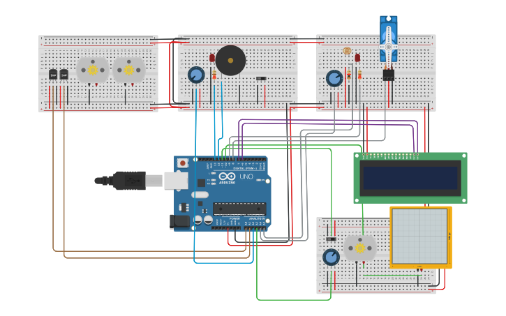 Circuit design mega project - Tinkercad