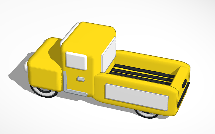 3D design old truck - Tinkercad
