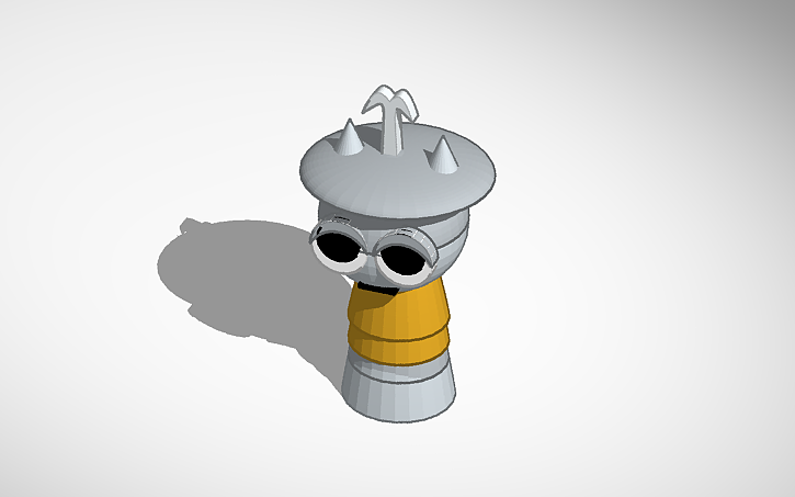 3D design gray + fun bot + cluckr sprunki - Tinkercad
