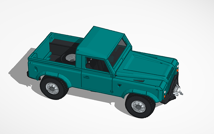 3D design Land Rover Defender 90 pickup - Tinkercad