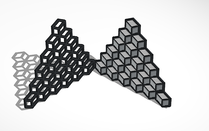 3D design Cool Block Pattern - Tinkercad