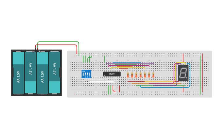 Circuit Design Bcd 7 Segment Tinkercad