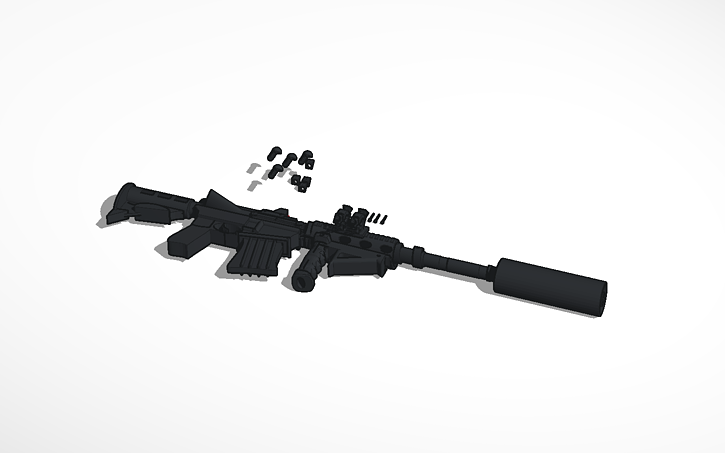 3D design AR-15 - Tinkercad