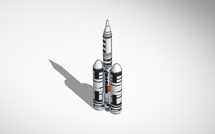 3D design Titan III-C-MOL Intercontinental Ballistic Missile - Tinkercad