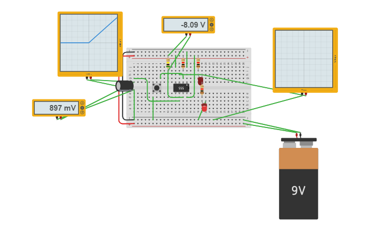 Circuit design Biestable - Tinkercad