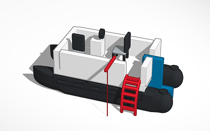 3D design boat - Tinkercad