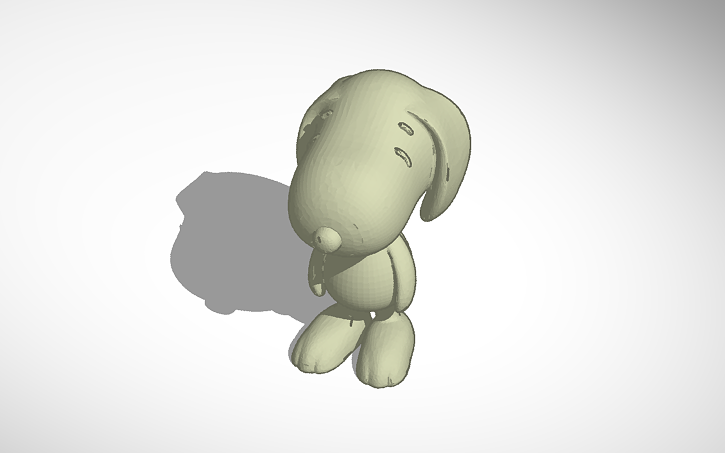 3D design Snoopy - Tinkercad