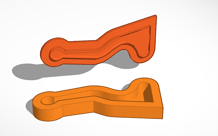 3D design Compression mold - Tinkercad