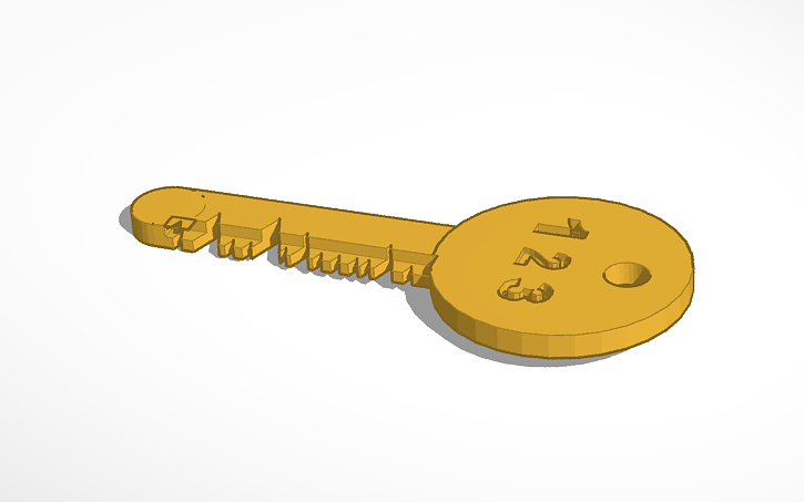 3D design Key - Tinkercad