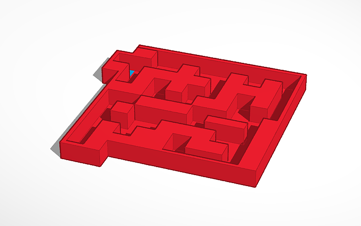 3D design maze - Tinkercad